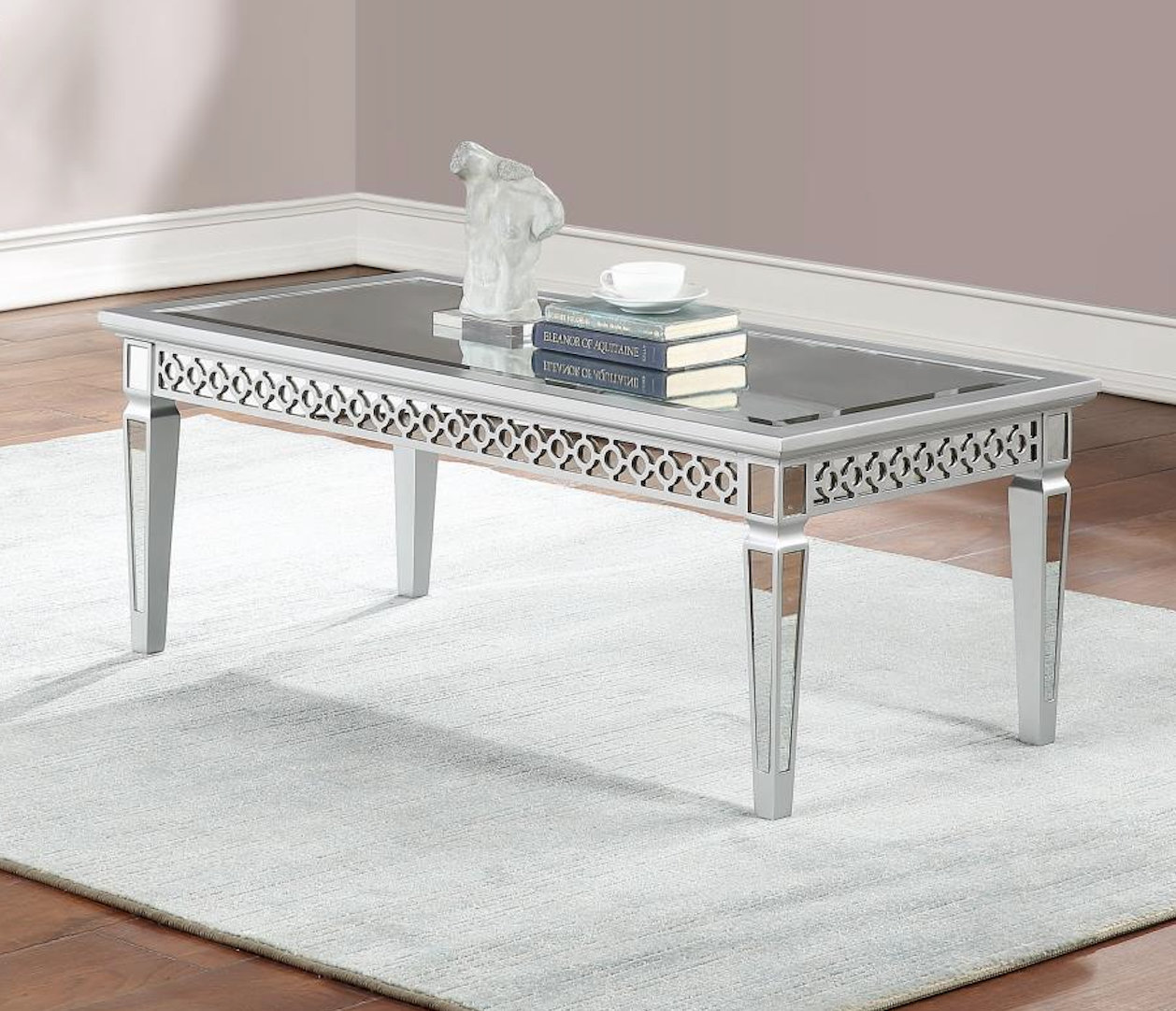 House of Hampton Silver/Mirror Coffee Table - Wayfair Canada