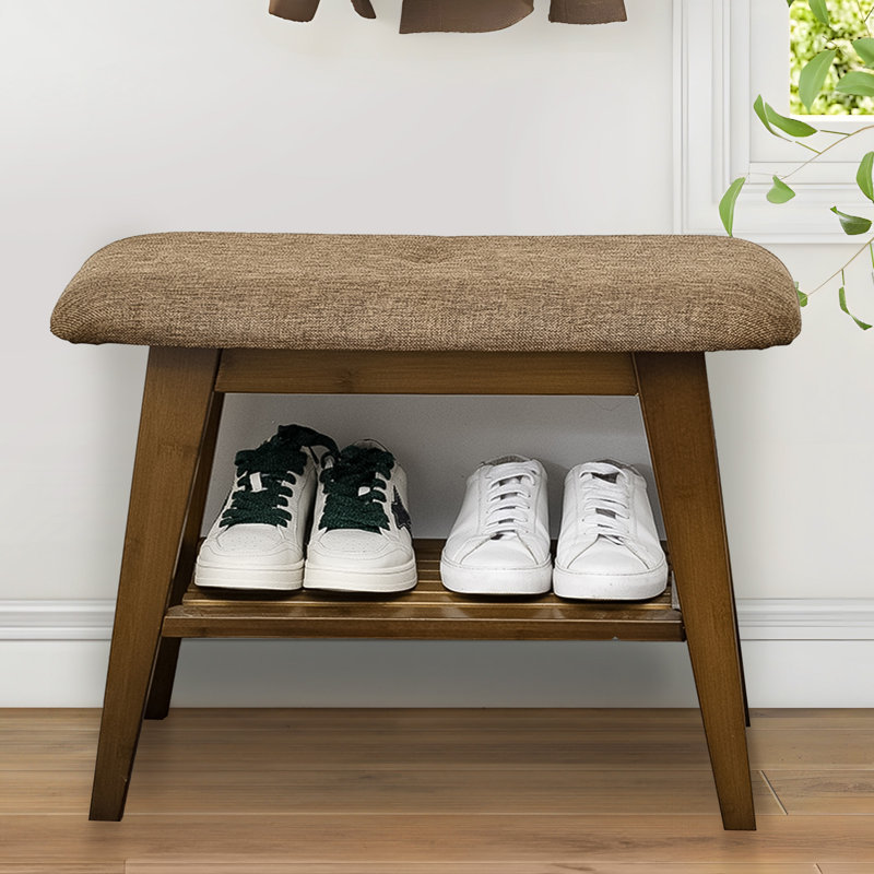 Lark Manor™ Upholstered Shoe Storage Bench | Wayfair