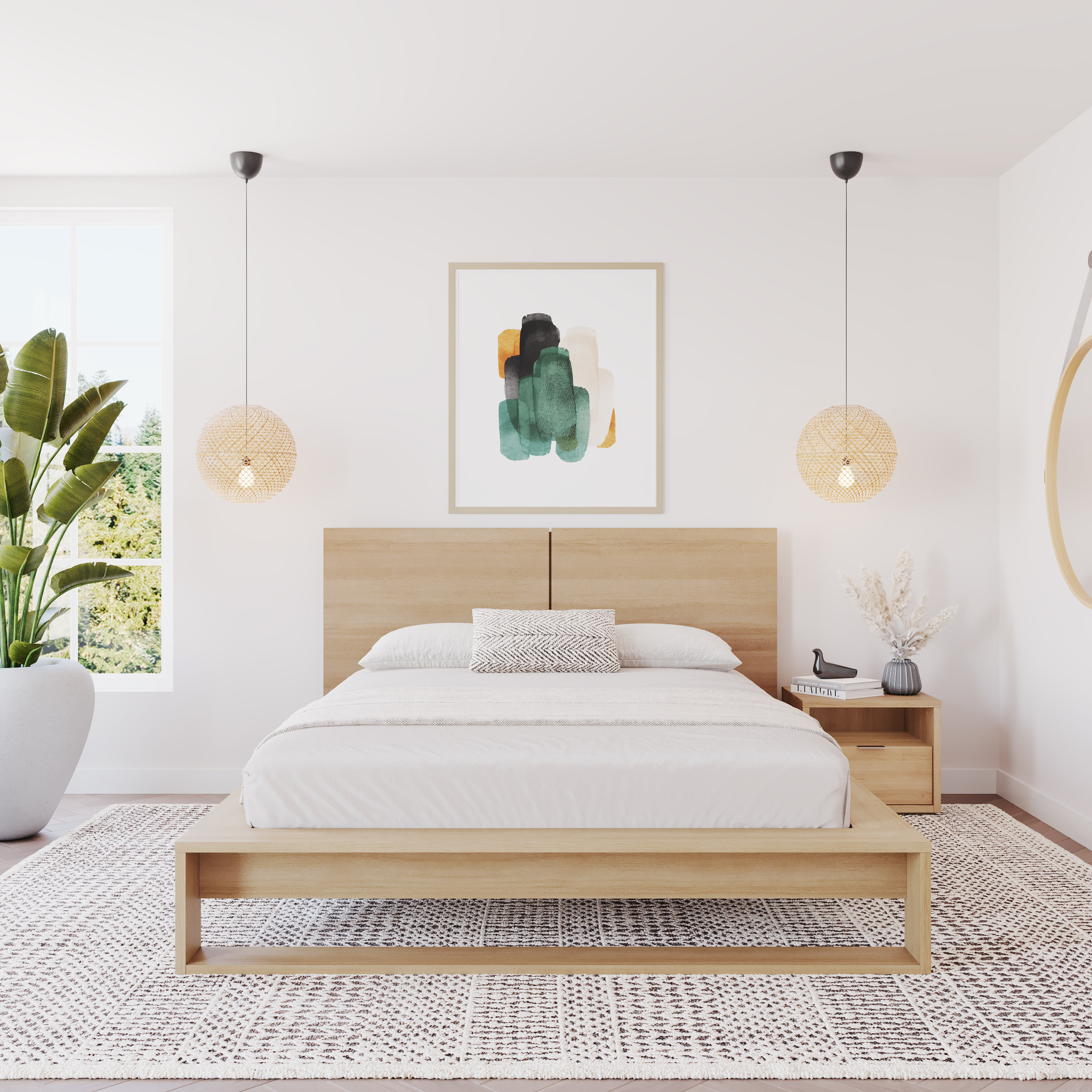 Hokku Designs Joey Queen Size 3 Piece Bedroom Set | Wayfair