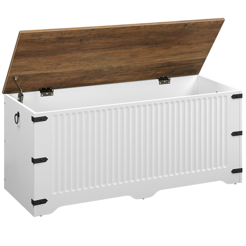 Ebern Designs 39.3'' W Storage Bench With Flip Top Blanket Chest ...