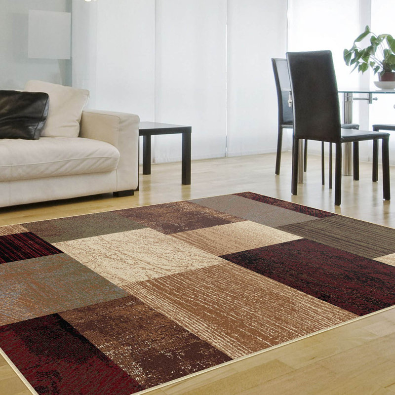 Ivy Bronx Galt Geometric Red/Beige/Green Area Rug & Reviews | Wayfair