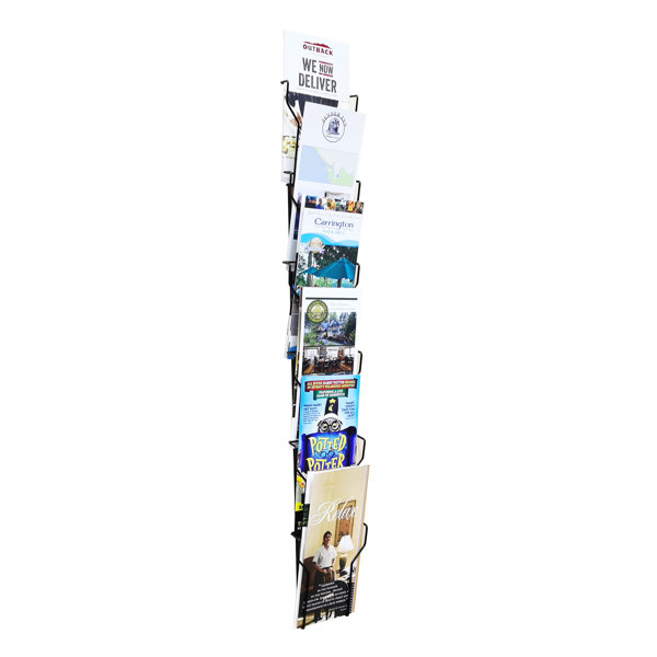 FixtureDisplays Vertical Wall Mounting 6 Pockets 4 X 6" Greeting Card ...
