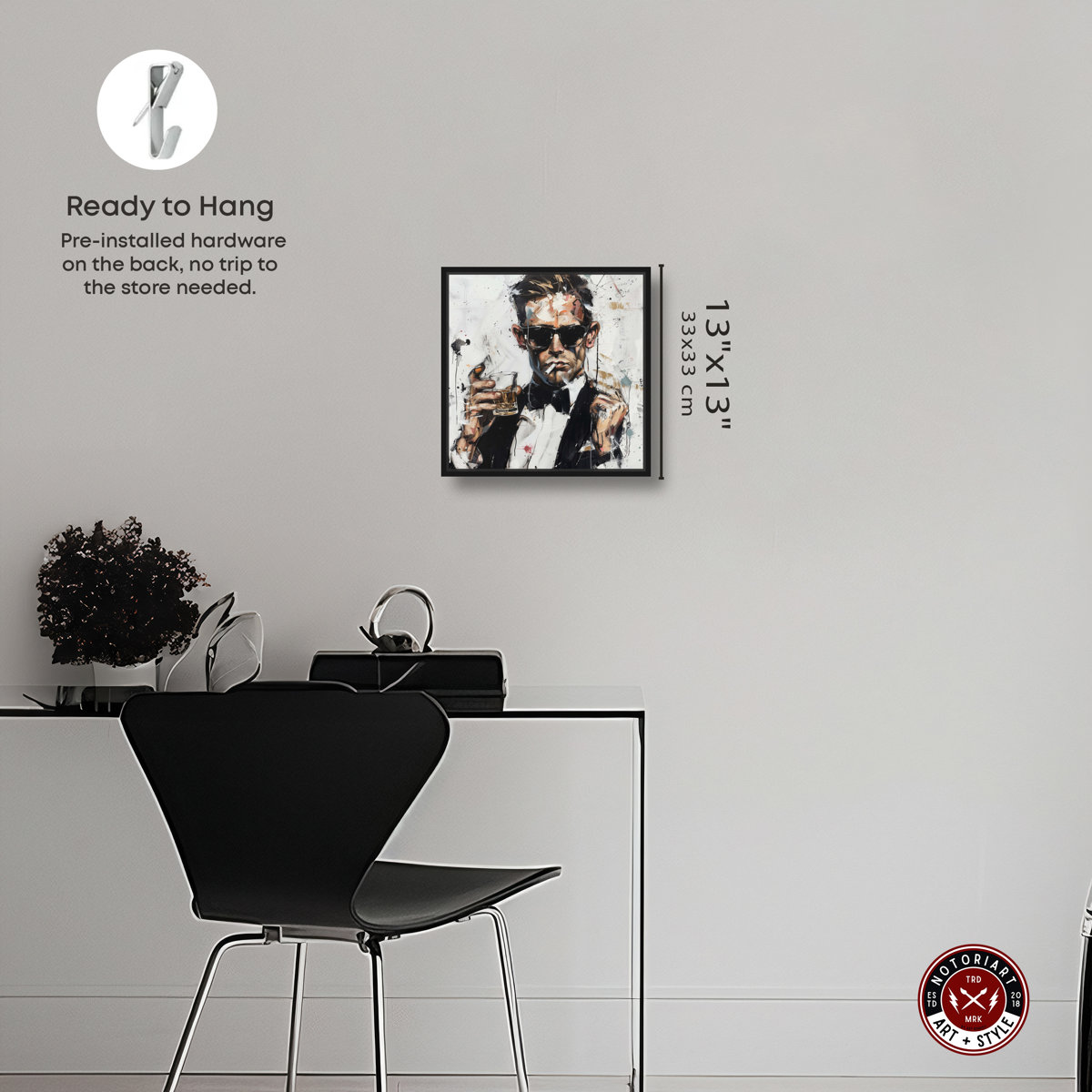 Notori Art Man Of Style Manly Inspirational Cowboy Wall Art by ...