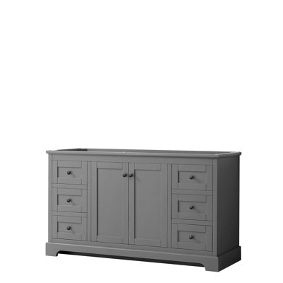 Wyndham Collection Deborah 59" Single Bathroom Vanity Base Only ...