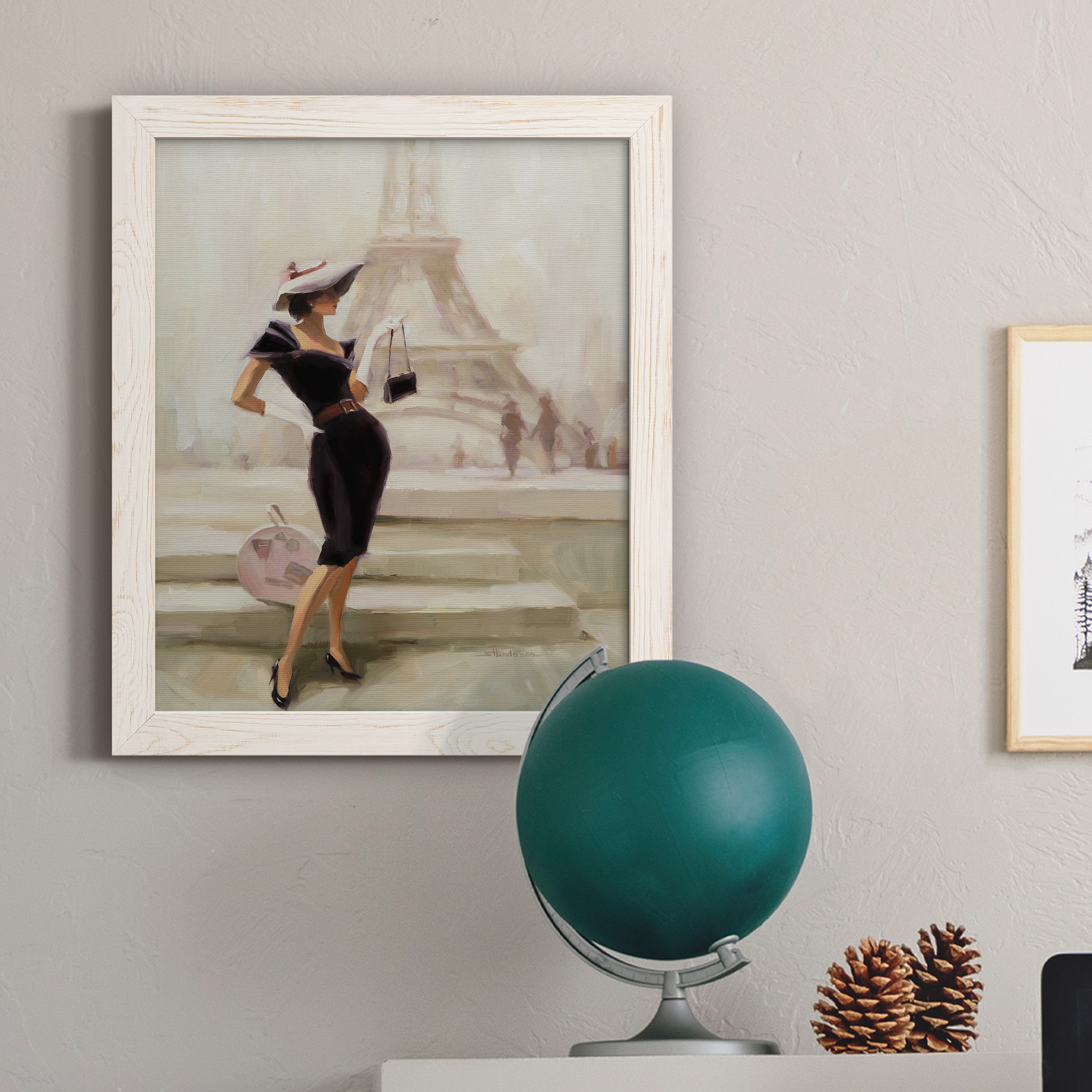 House of Hampton Love, From Paris - Picture Frame Print on Canvas ...