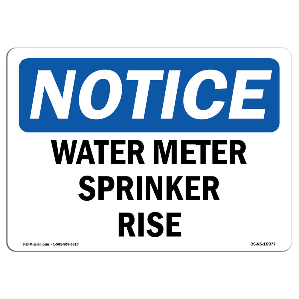 SignMission Water Meter Sprinkler Riser Sign | Wayfair