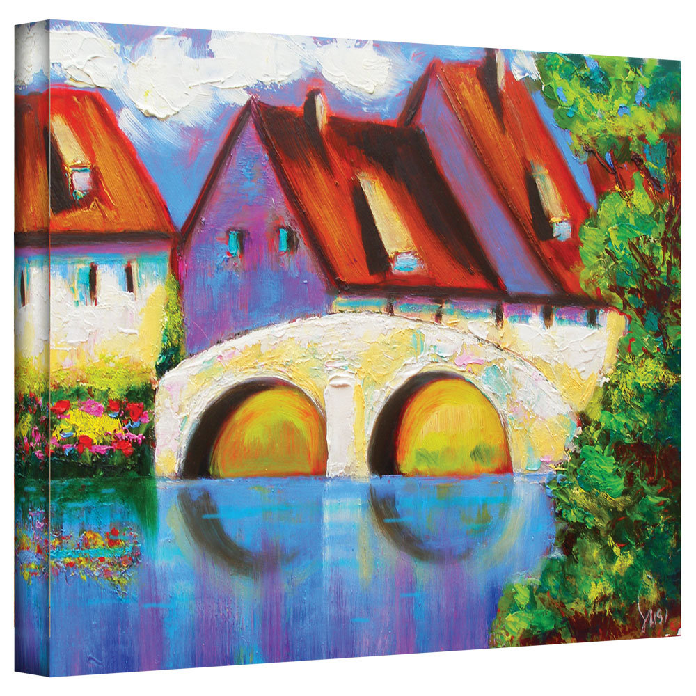 ArtWall German Village on Rhine by Susi Franco - Wrapped Canvas Print ...