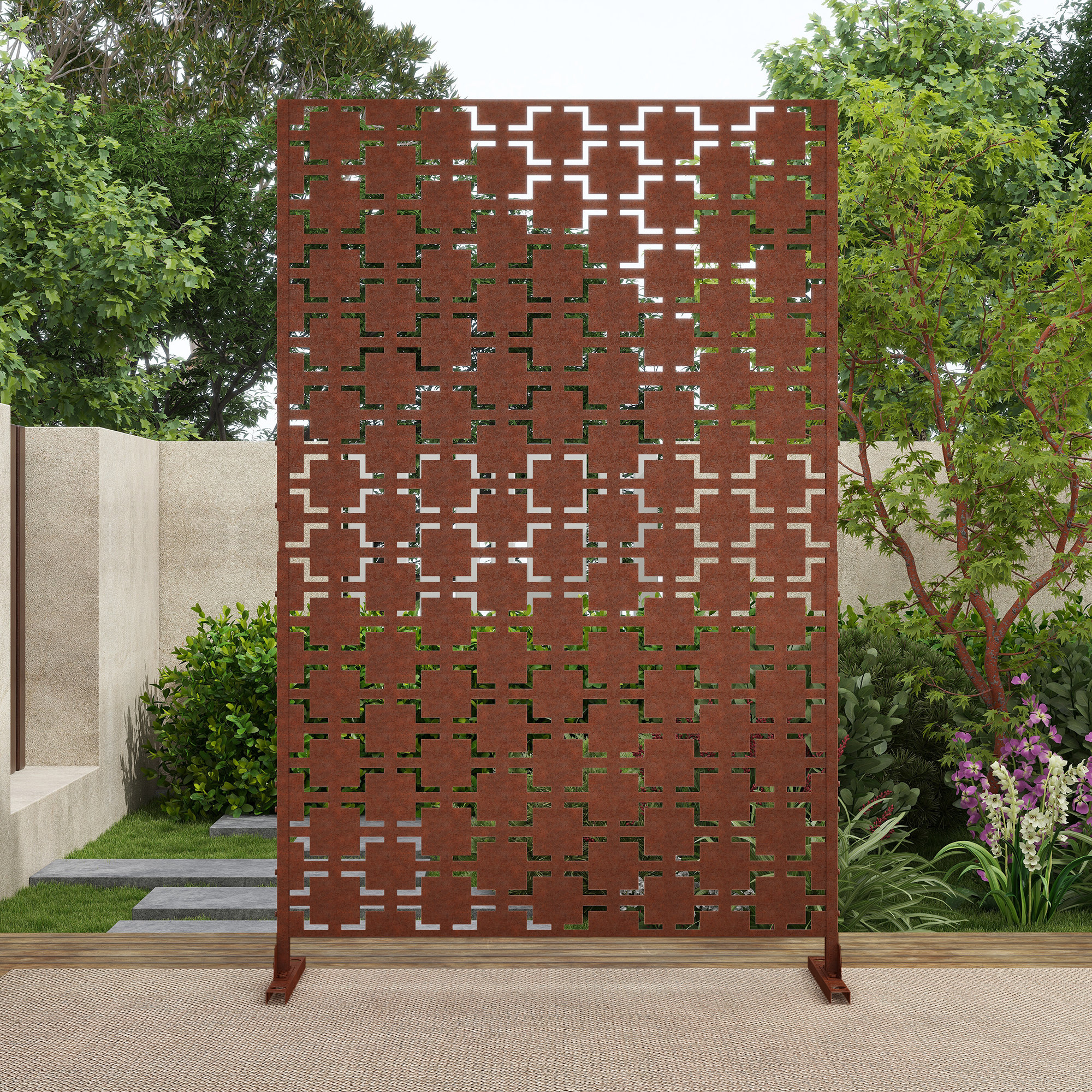 UIXE Pacifa Series Metal Privacy Screen & Reviews | Wayfair