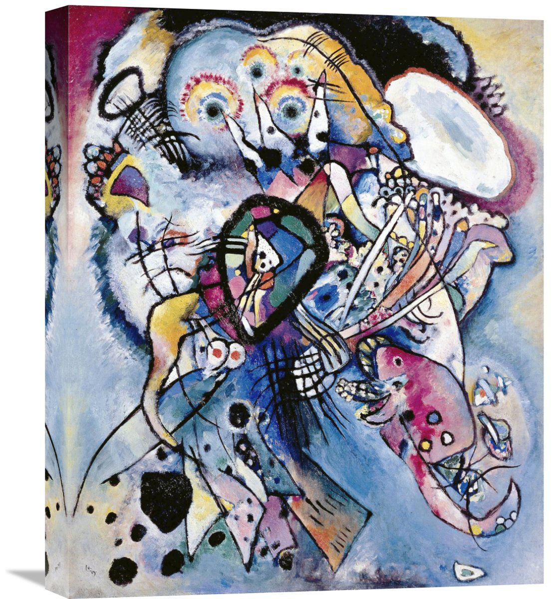 Vault W Artwork 'Two Ovals' by Wassily Kandinsky Painting Print on ...