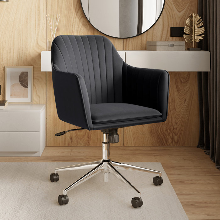 Willa Arlo Interiors Erasmus Velvet Task Chair | Wayfair