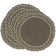 Saro Nevin Glass Bead Embroidered Round Placemat | Wayfair