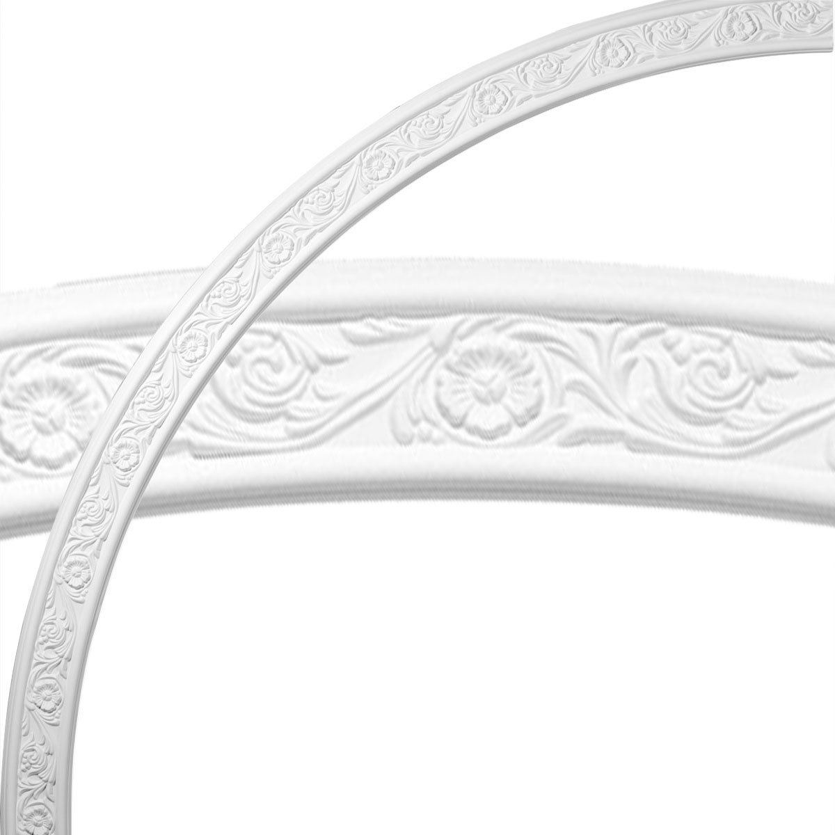Ekena Millwork 74 3/4"OD x 68 1/2"ID x 3 1/8"W x 1/2"P Medway Floral ...