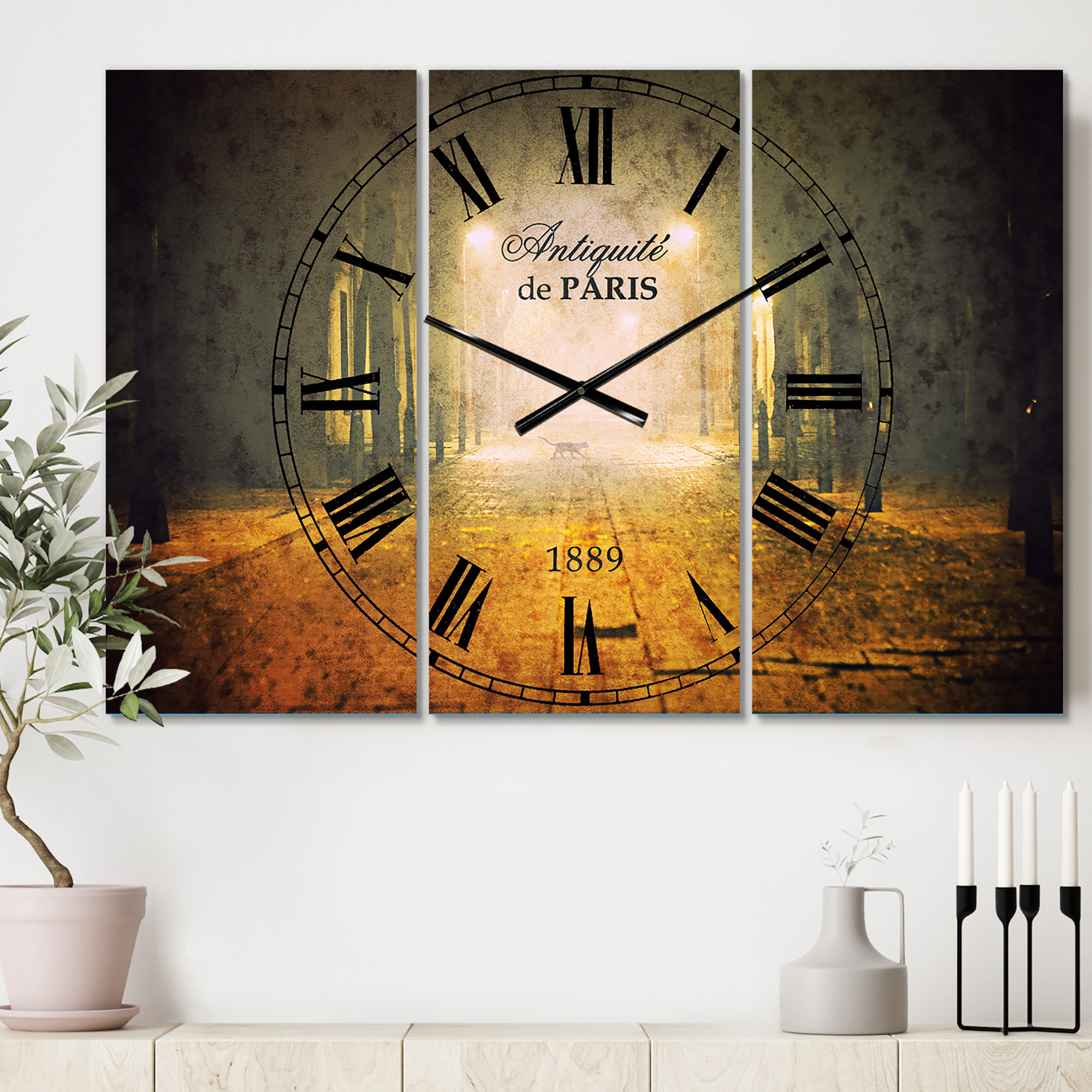 The Twillery Co.® Swigart Oversized Farmhouse Wall Clock | Wayfair