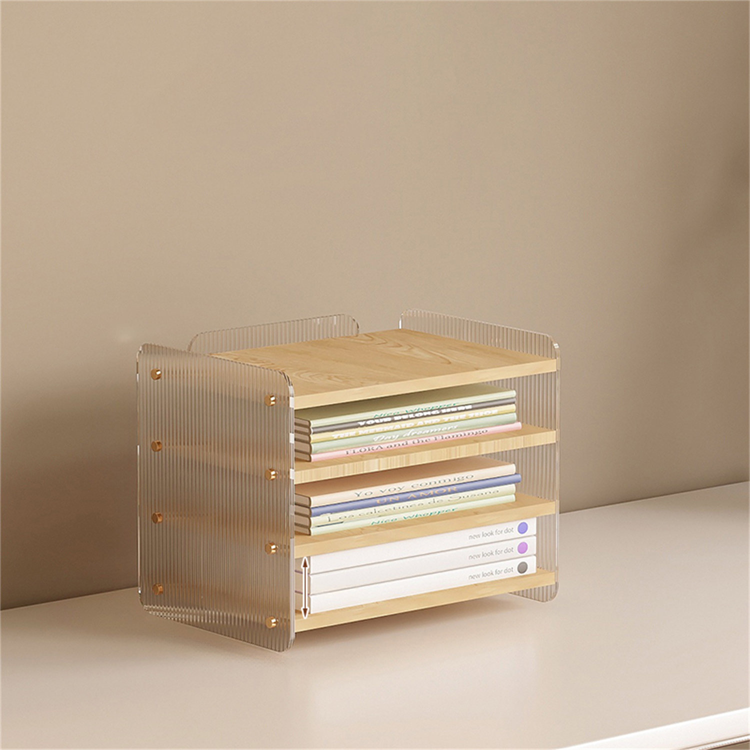 Wildon Home® Desktop Storage Shelf, Organizer, File Rack, Office ...