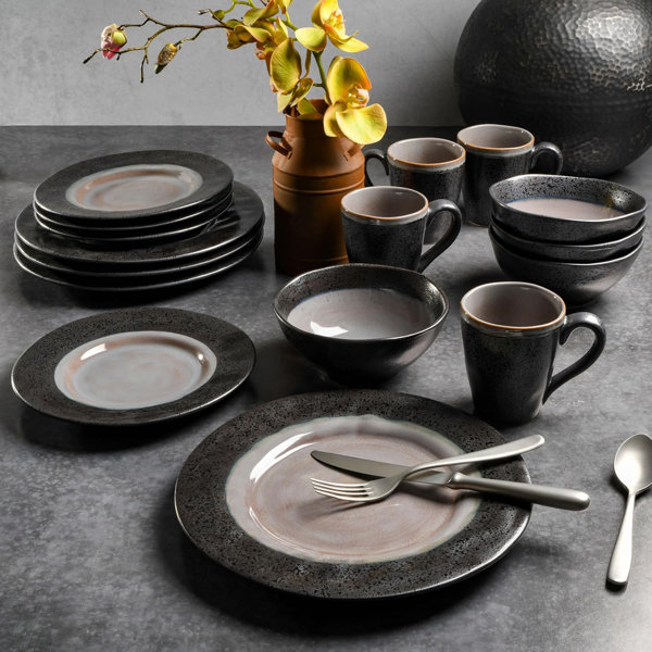 Gibson Elite Dragonstone 16-Piece Dinnerware Set | Wayfair