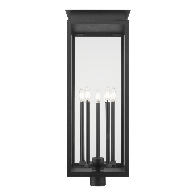 17 Stories Olsen 5 Light Outdoor Post Mount Fixture | Wayfair