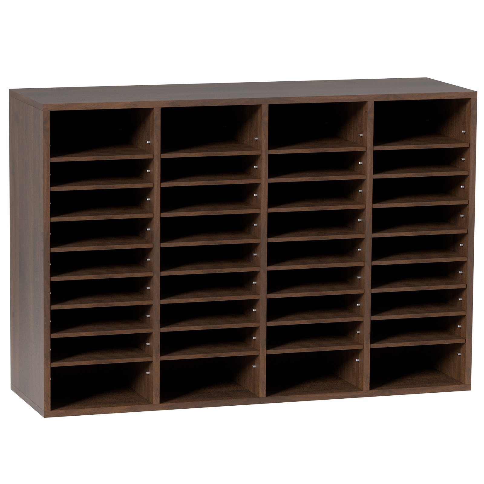 VEVOR 36 Compartments Office Mailbox with Adjustable Shelves, Wood ...