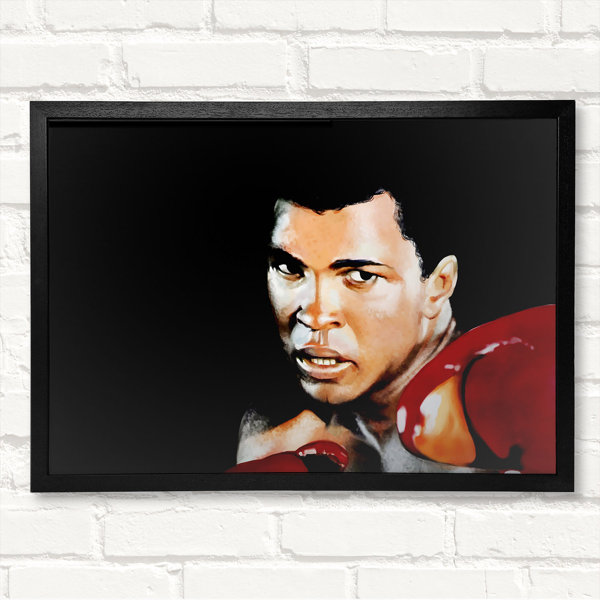 Latitude Run Muhammad Ali Boxing Gloves - Closed Corner Frame Art ...