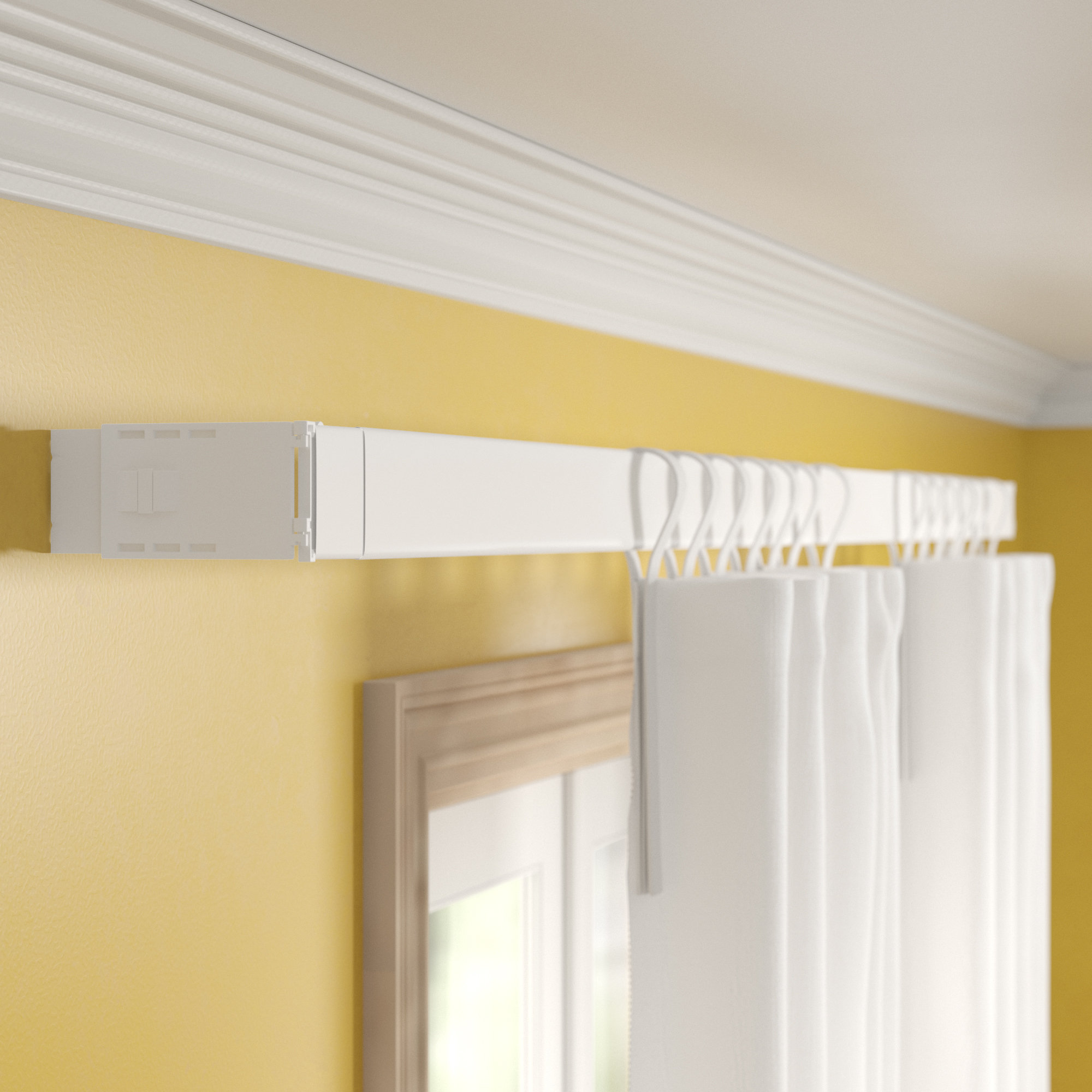Zipcode Design™ Shanell Steel Adjustable Single Curtain Rod & Reviews ...
