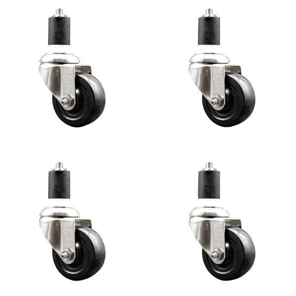 Service Caster Soft Rubber Casters | Wayfair