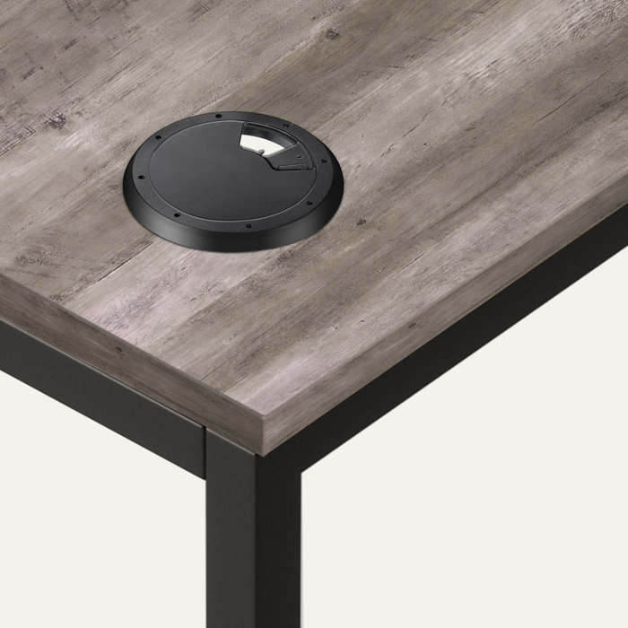 Zipcode Design™ Haigh L Shaped Desk with Shelves 86.6 Inch Reversible ...