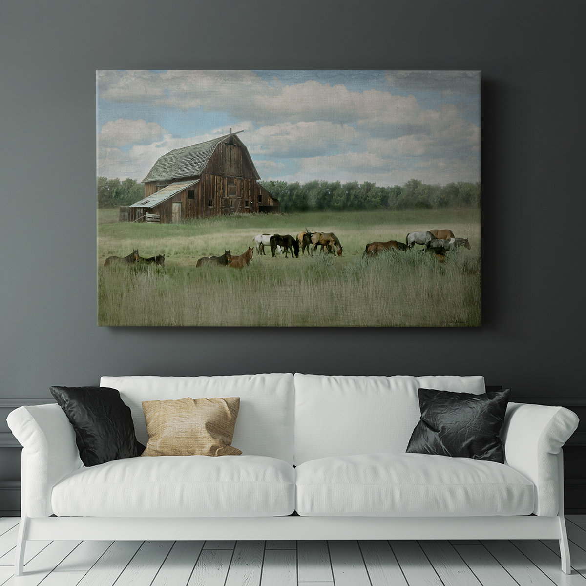 Winston Porter Serenity Pasture -Gallery Wrapped Cavas | Wayfair