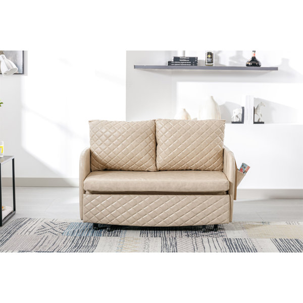 Latitude Run® 47.64"Sofa Bed,Convertible Sofa,Velvet Sofa | Wayfair