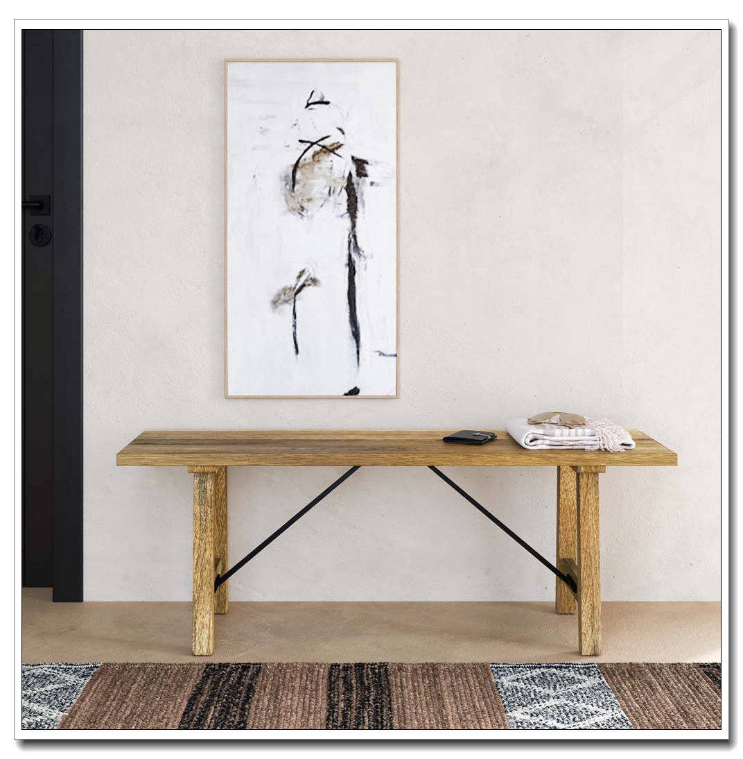 17 Stories Harvey - Bench - Natural | Wayfair
