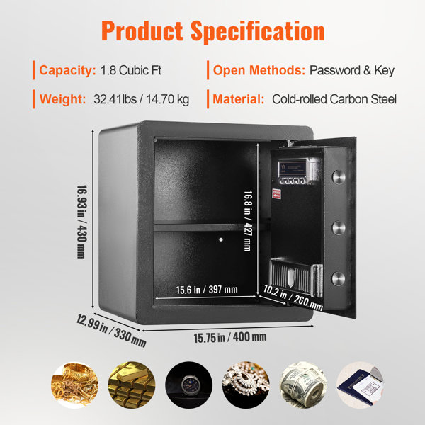 VEVOR Safe Box Lock & Reviews | Wayfair