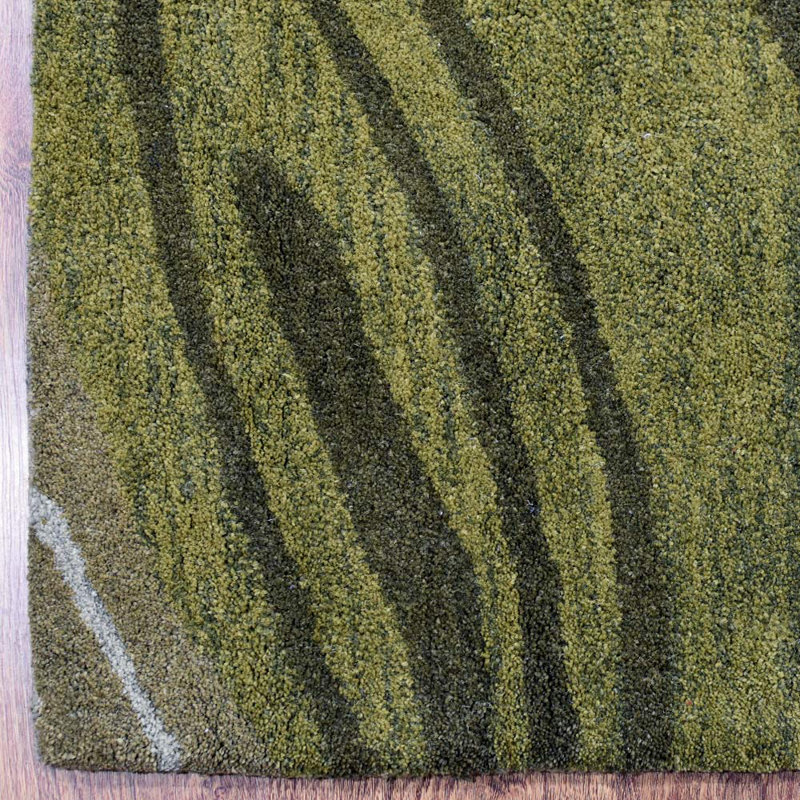 Hokku Designs Bourgeois HAND TUFTED WOOL ECO-FRIENDLY AREA RUGS - Green ...