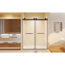 GZMWON Frameless Double Sliding Shower Door 56-60 "W X 74" H, 5/16 ...