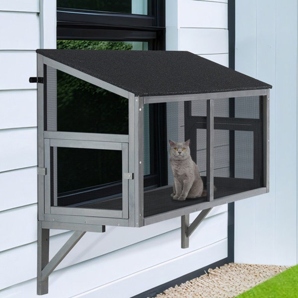 Tucker Murphy Pet™ Bug Proof Cat Catio, Window Box Enclosure for Indoor ...