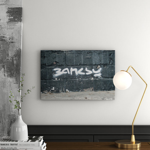 East Urban Home " Signature " by Banksy on Canvas | Wayfair
