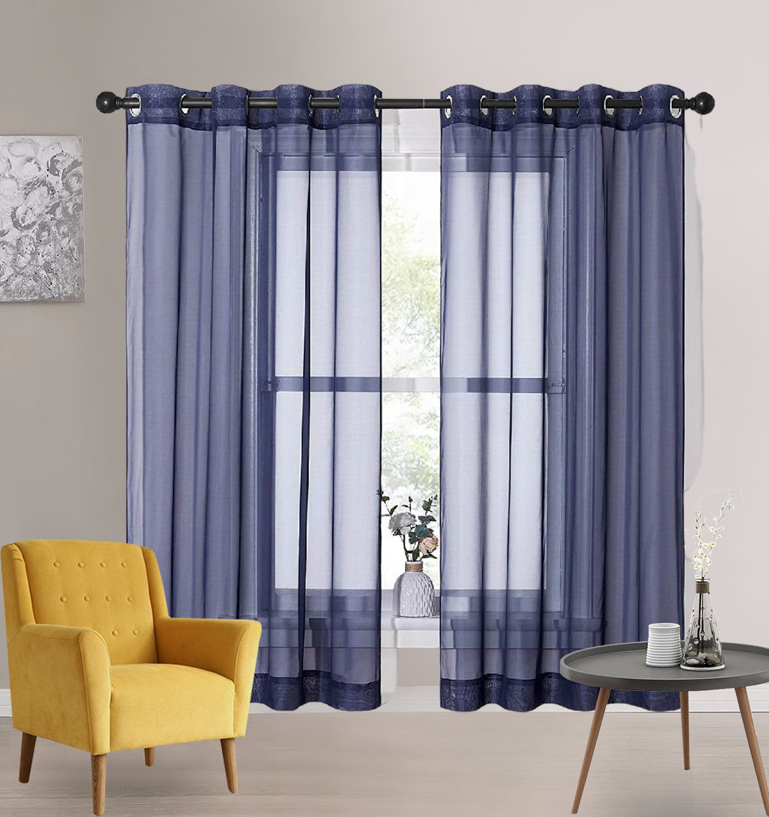 Eider & Ivory™ Rideau en polyester Bantice - Wayfair Canada