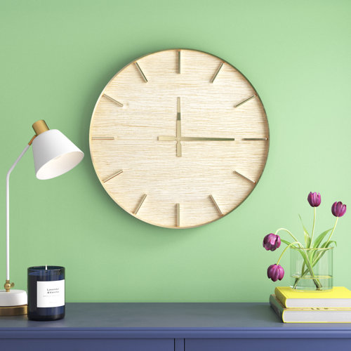 Gold Wall Clocks You'll Love | Wayfair