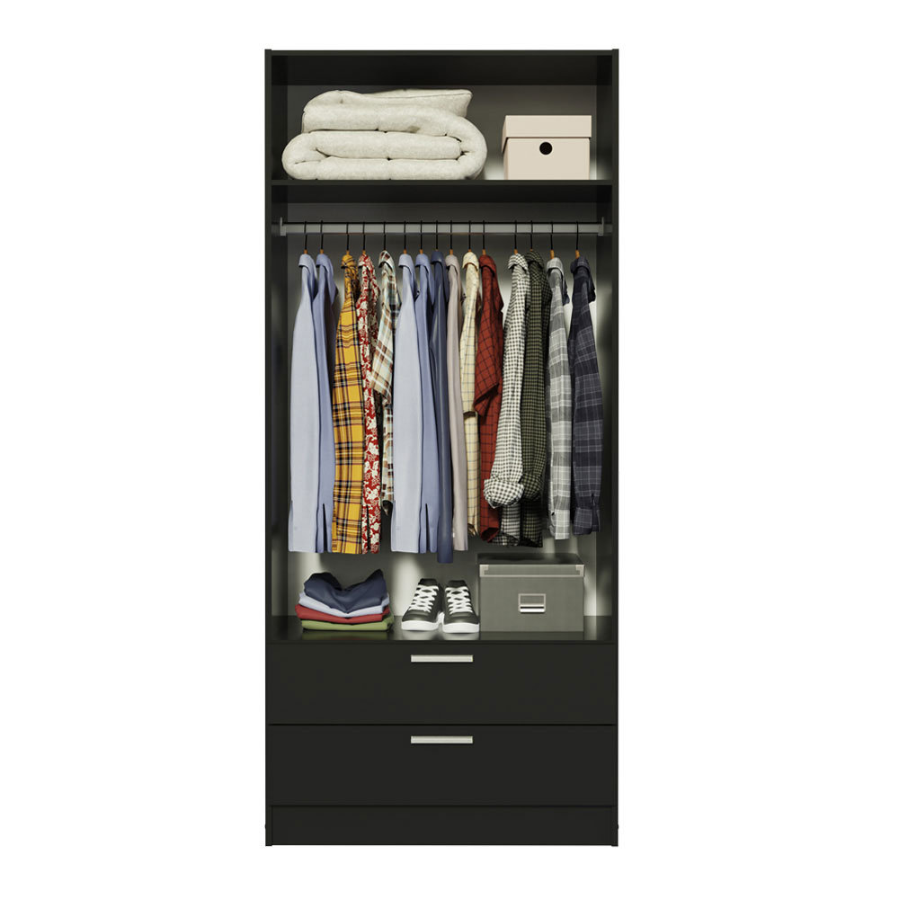 Latitude Run® Estralita 2 Door 2 Drawer Spacious Storage Cabinet ...