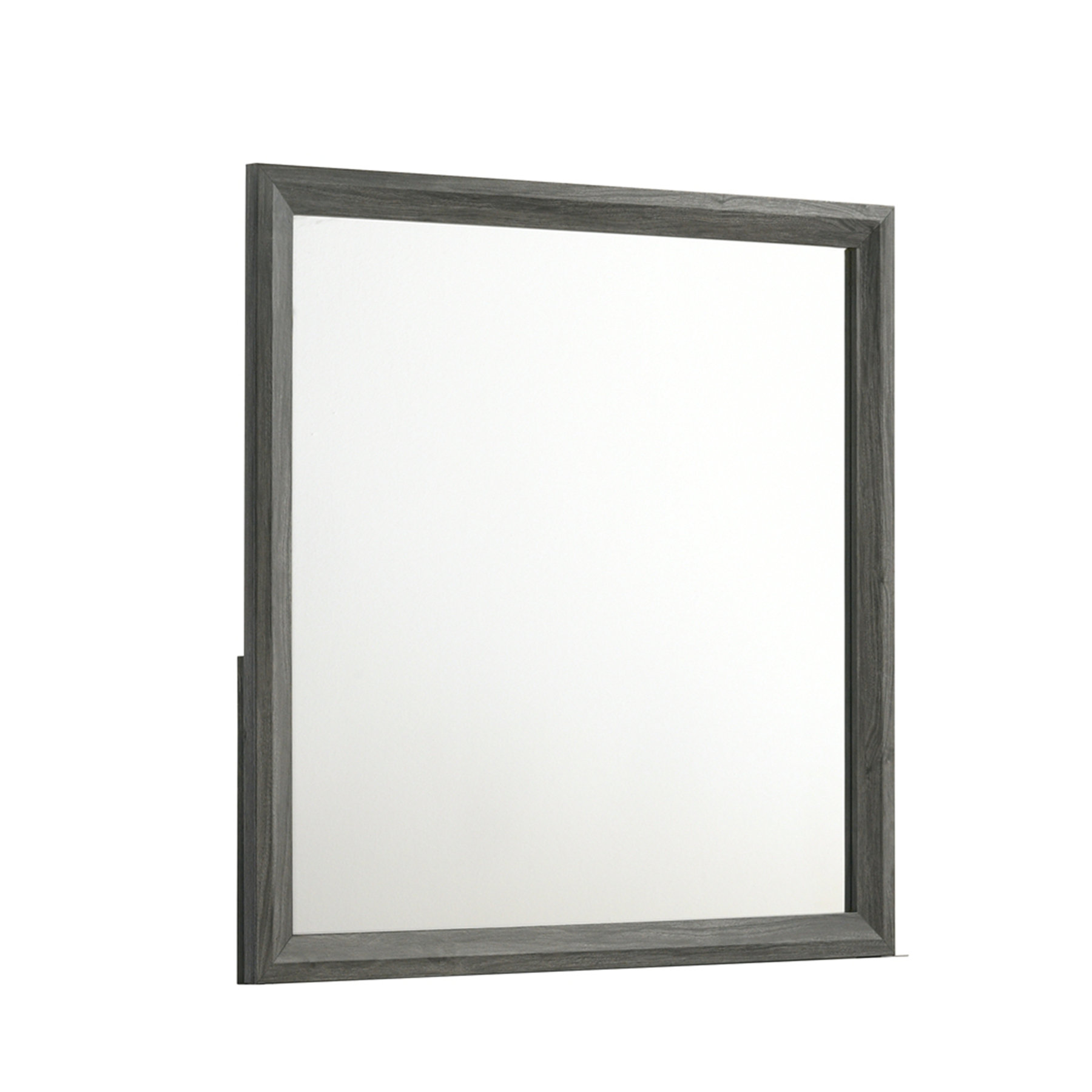 Latitude Run® Denver Modern Style Mirror Made with Wood in Gray | Wayfair