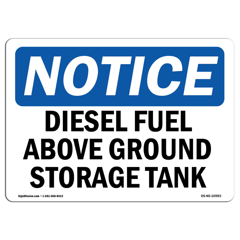 SignMission Diesel Fuel Above Ground Storage Tank Sign | Wayfair