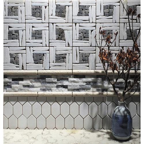 Intrend Tile Landscape Wonder 1" x 4" Aluminium Novelty Mosaic Wall ...