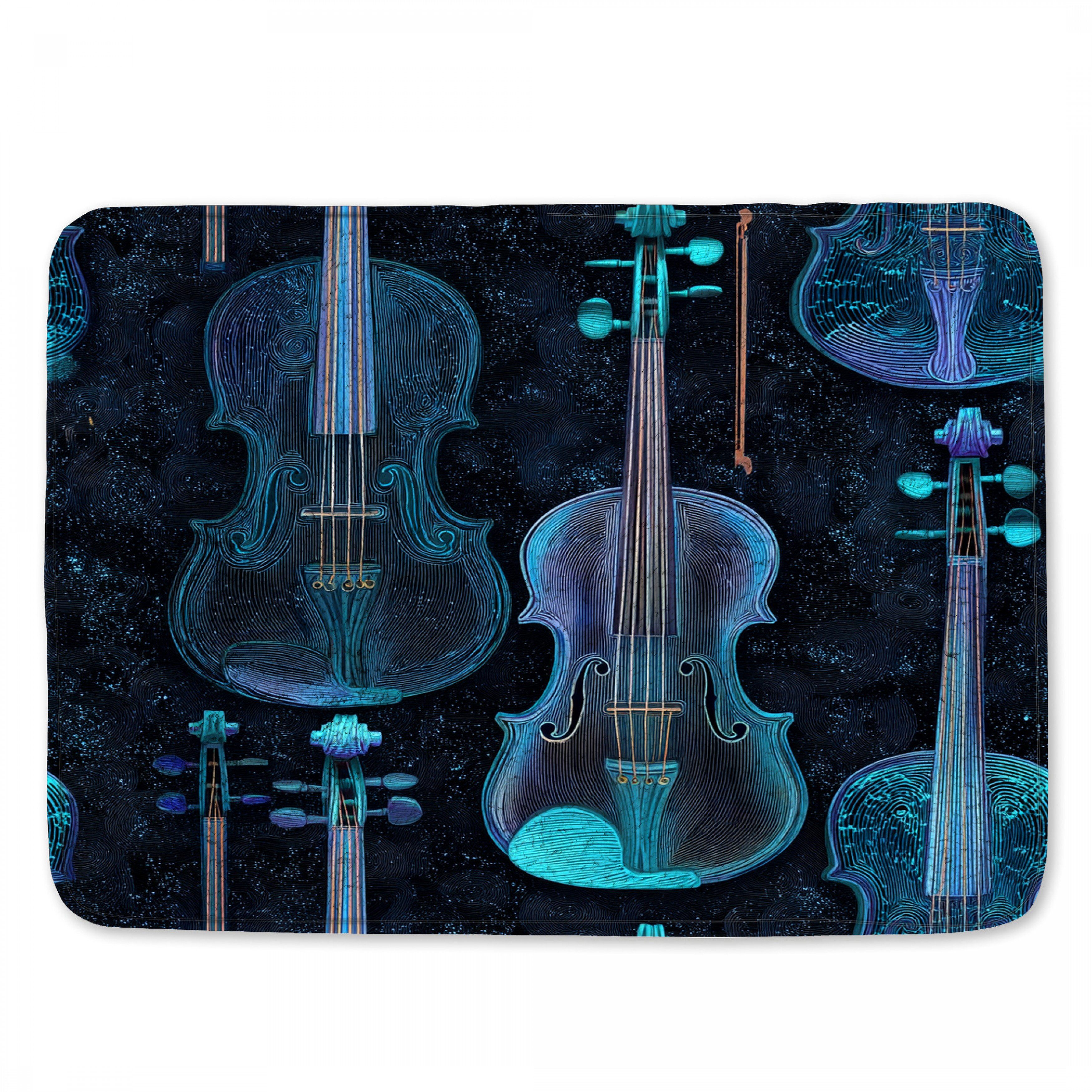 East Urban Home Violin Bath Mat Modern Bathroom Decor | Wayfair