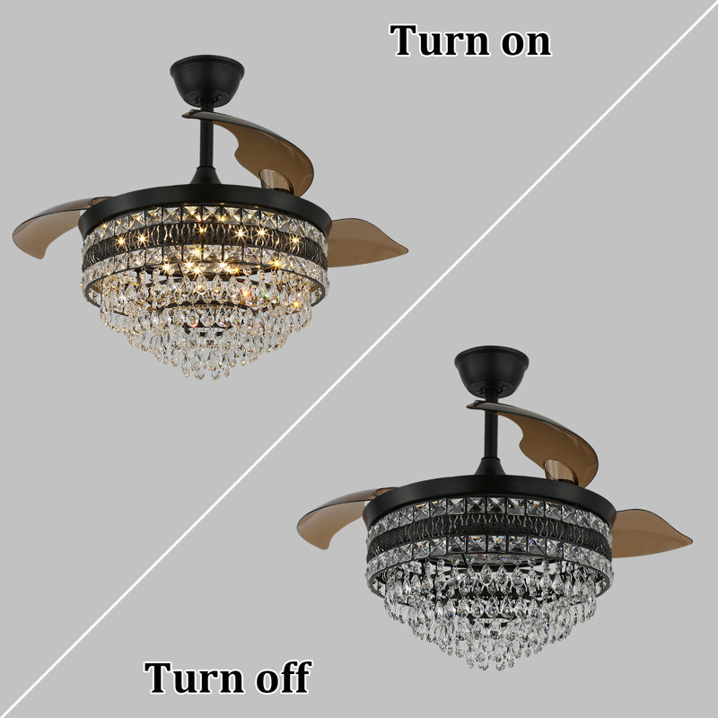 House of Hampton® Gulkis 42.12'' Ceiling Fan with LED Lights | Wayfair