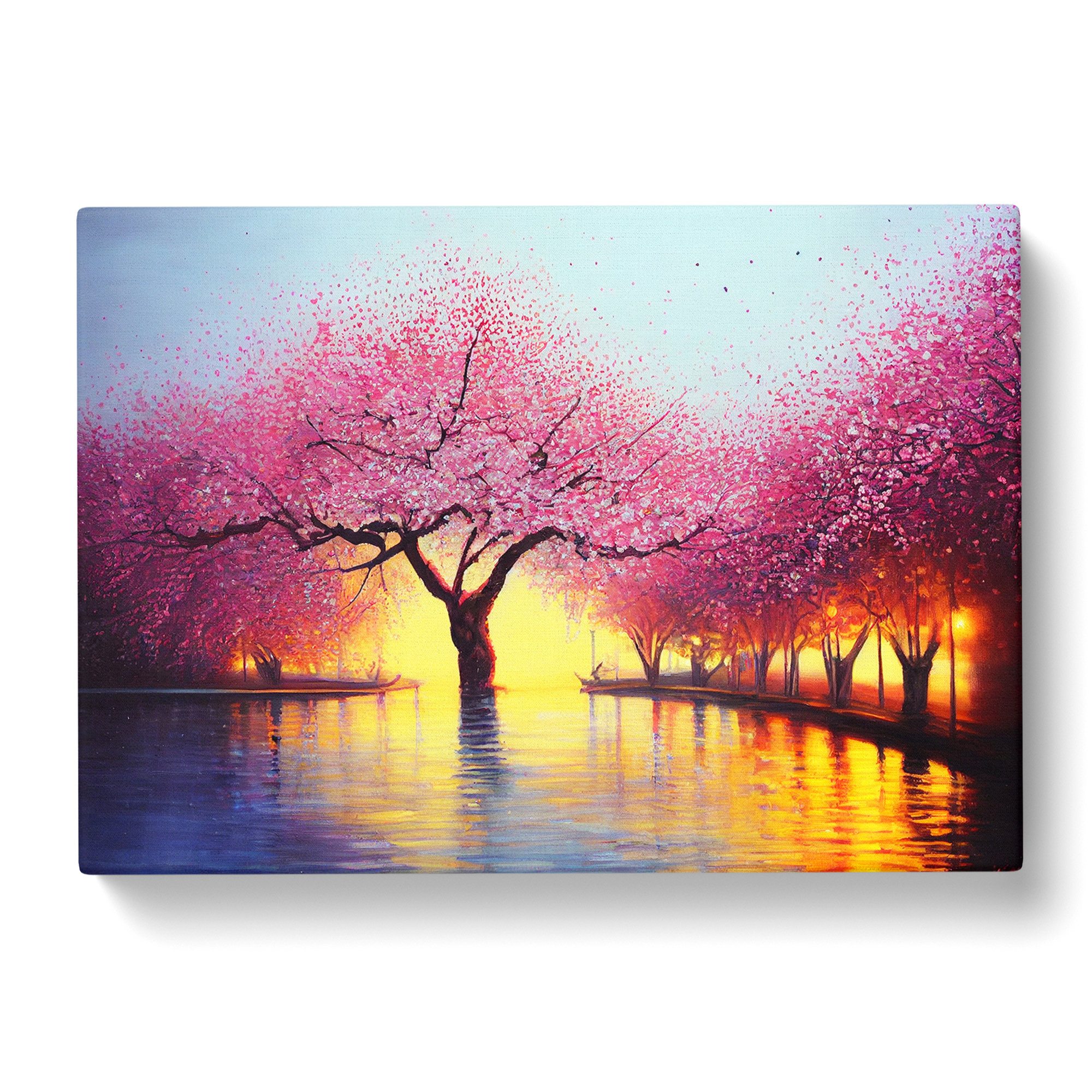 Marlow Home Co. Eccentric Cherry Blossom Trees - Wrapped Canvas ...