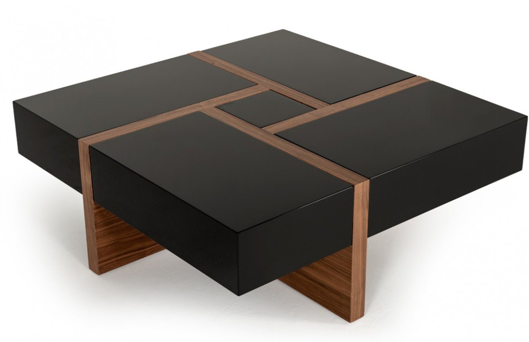 Wade Logan Bohi Solid Wood Sled Coffee Table with Storage & Reviews ...