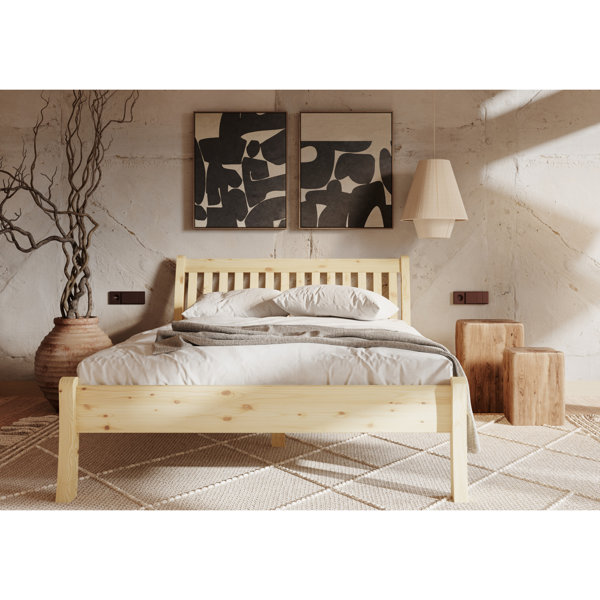 Rosalind Wheeler Massivholzbett Cyerah, 150 x 200 cm | Wayfair.de