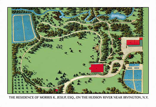 Buyenlarge Residence of Morris K. Jessup, Esq., Situated on the Hudson ...