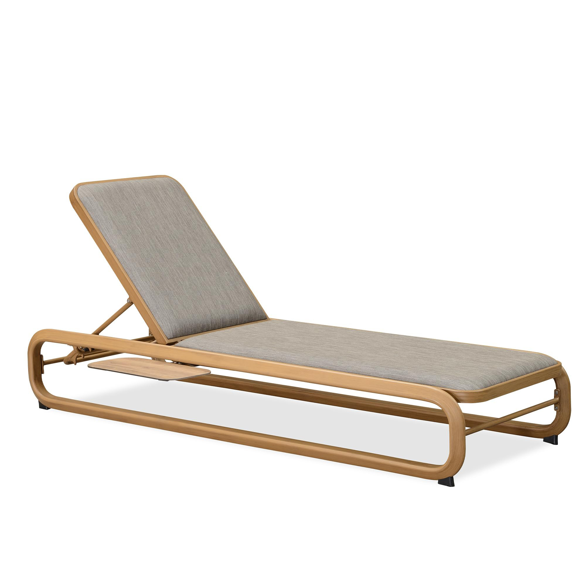 Latitude Run® Outdoor Chaise Lounge One Chair With Cushion Aluminum ...