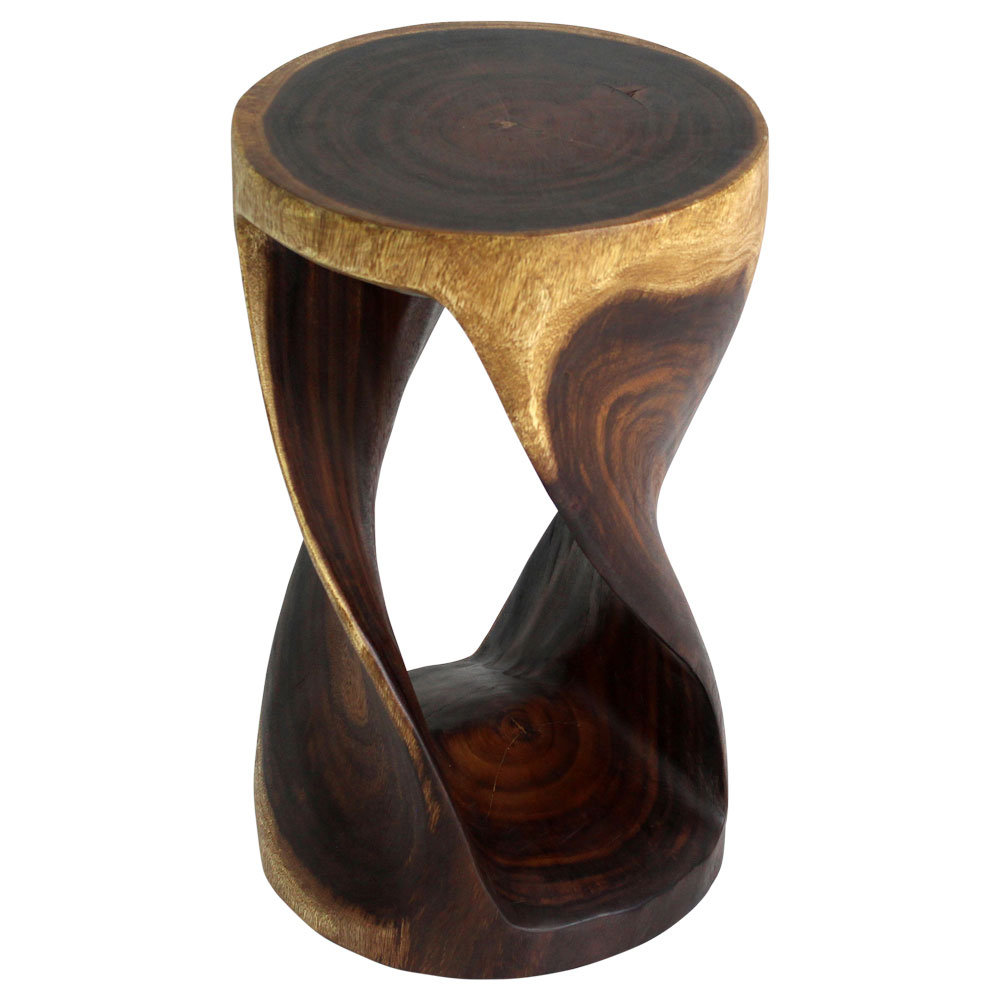 Millwood Pines Solid Wood Drum End Table & Reviews | Wayfair