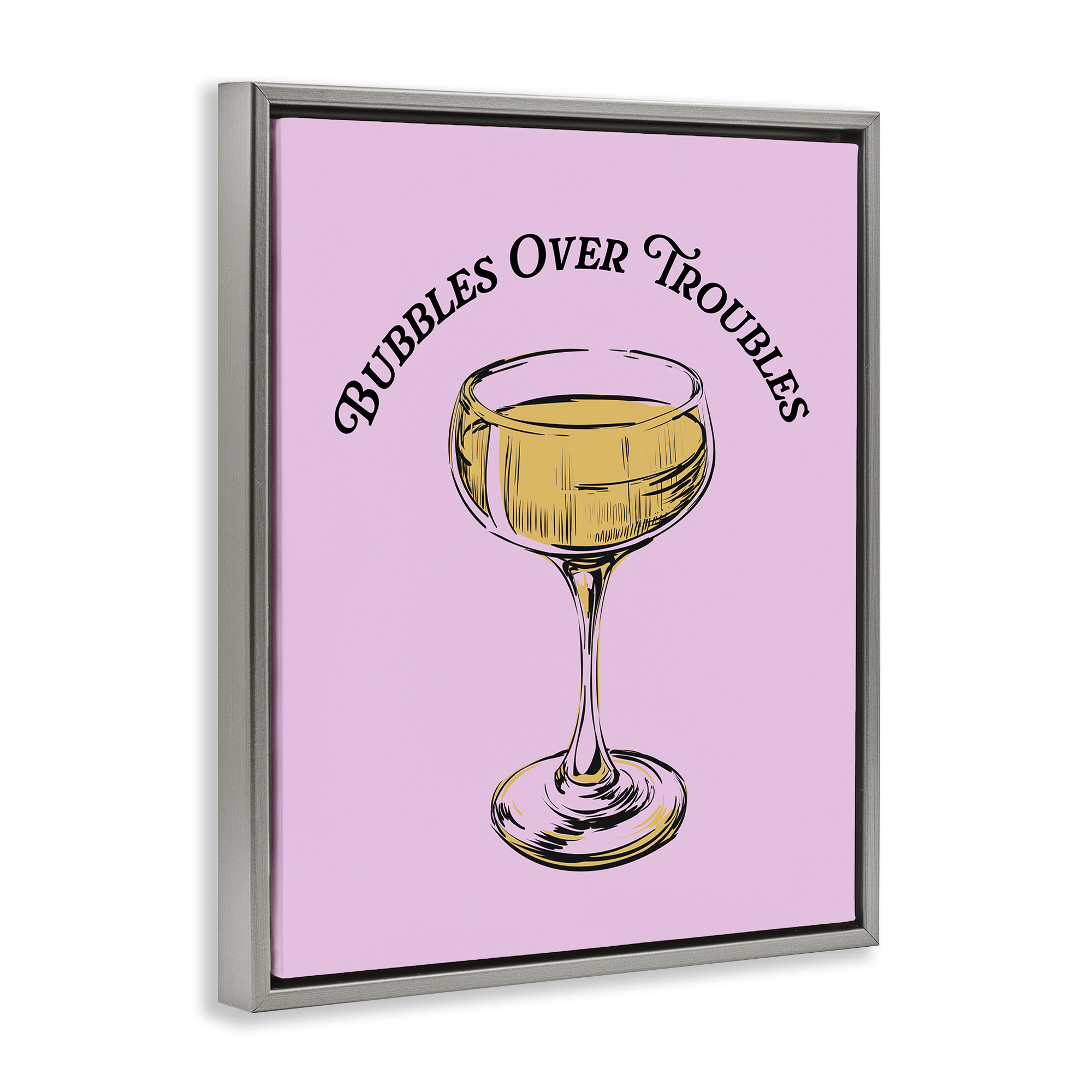 Lark Manor™ Bubbles Over Troubles Framed Floater Canvas Wall Art by ...