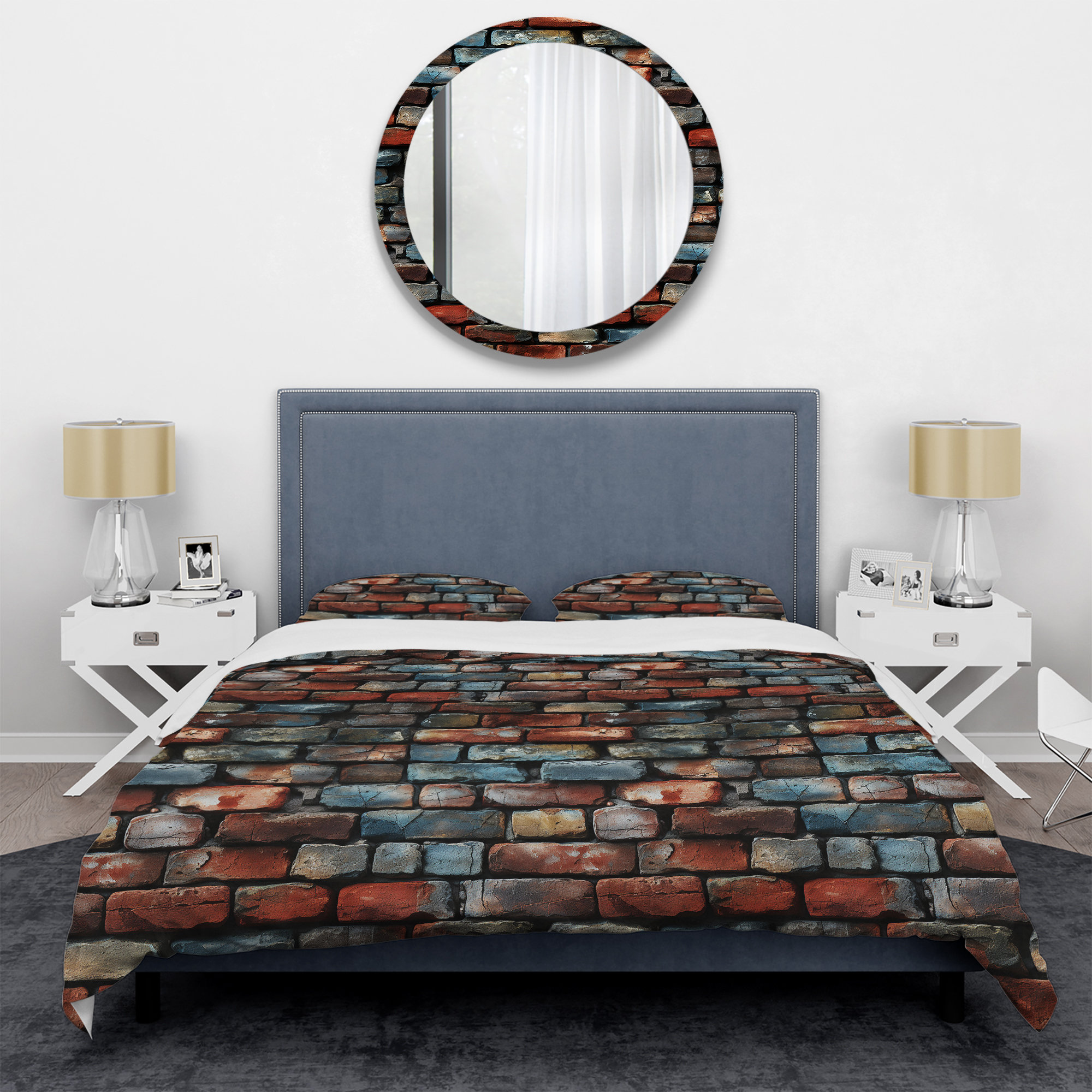 Design Art Architectural Brick Elegance Brick Pattern - Brick Duvet ...