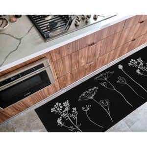 Evideco Wildflowers Long Runner Kitchen Mat & Reviews | Wayfair